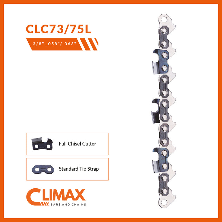 Climax Chainsaw Chain Roll 3/8 0.063" / 1.6mm | 100ft Chain Roll ...